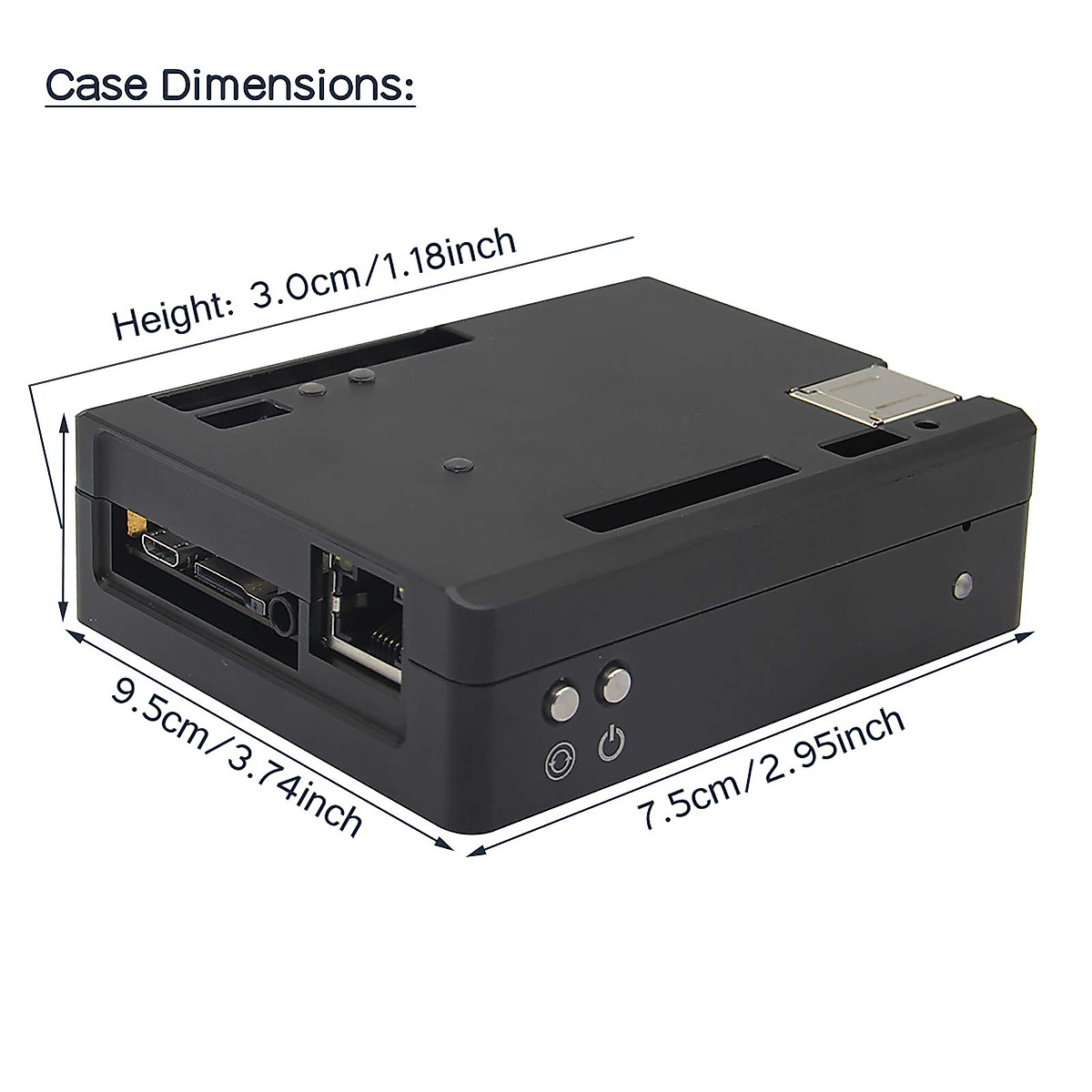 Geekworm Aluminum Alloy CNC Case for LattePanda V1.0 / Geekworm Enclose with Cup Super Mute Cooling Fan Kit for Latte Panda Mother Board