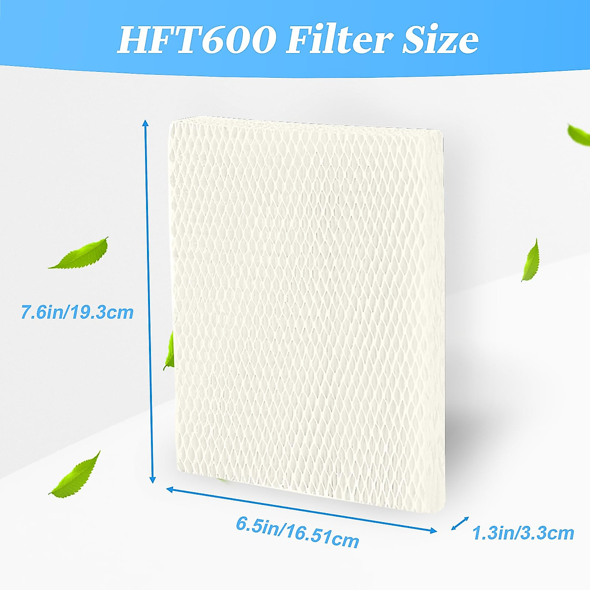 getalong HFT600 Humidifier Filter T Compatible for Honeywell HEV620 & HEV615 Series,Part HFT600T HFT600PDQ,6 Pack