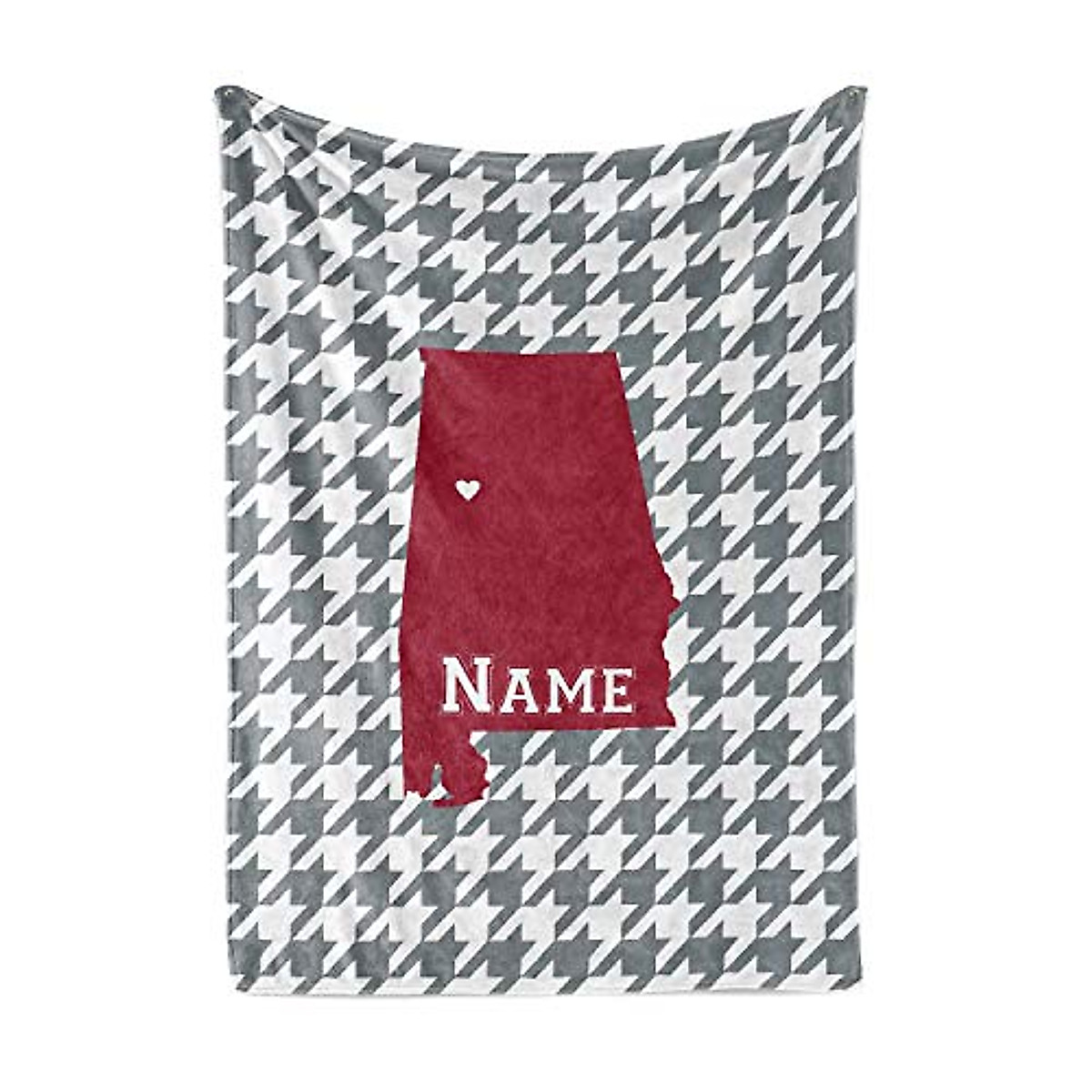 State Pride Series Alabama - Personalized Custom Fleece Blankets with Your Family Name - Tuscaloosa Edition