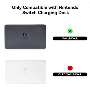 YOCORE Faceplate Skin Cover for Switch Charging Dock, Anti-Scratch Hard Slim Sleeve Pad for Switch Dock, DIY Replacement Housing Shell for Switch Dock-P5