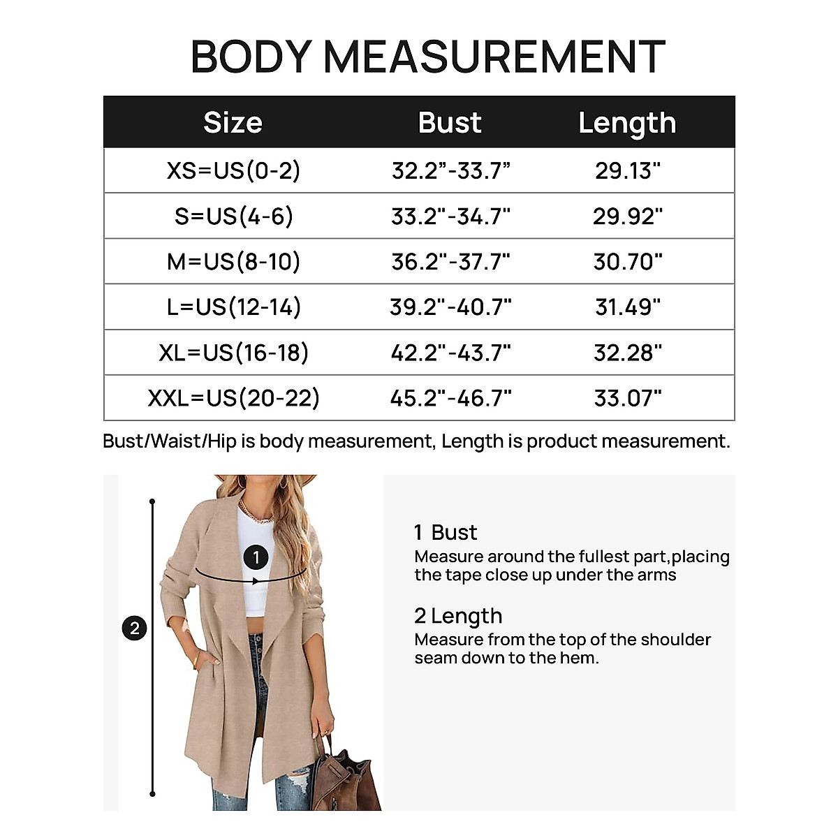 ZESICA Women's Casual Lapel Cardigan Long Sleeve Open Front Irregular Hem Soft Knitted Sweater Coat with Pockets,Oats,Medium