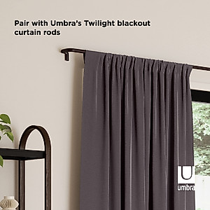 Umbra Twilight Blackout Panel 63", Set of 2, Charcoal