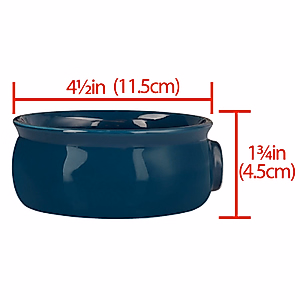 Linkidea Ceramic Shaving Soap Bowl with Non-slip Handle, Wide Mouth, Large Capacity, Easier to Lather Ridges, Wet Razor Shave Cream Bowl for Men, Lake Blue