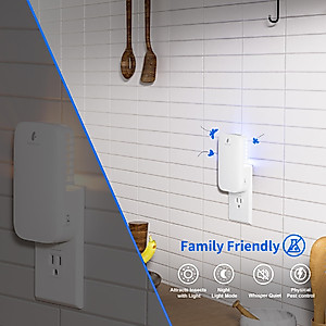 Kiwinurse Bug Zapper Indoor Plug in - 3000V Fly Zapper Flying Insect Trap for Flies, Fruit Flies, Gnats, Moths for Indoors with Lights