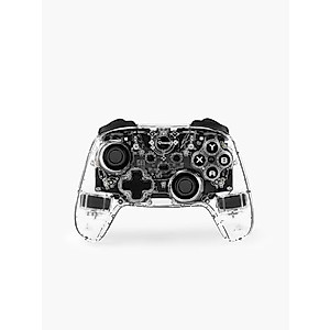 TPARTS Wireless Game Controller for Tesla Model 3/Y/S/X, Multi-Device Crystal Clear Controller with 7-Colors LED Mode Special Programmed and Design For Tesla/Switch/STEAM Deck/PC(1 pc)