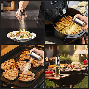 Oil Sprayer for Cooking, Olive Oil Sprayer Mister, 105ml Olive Oil Spray Bottle, Olive Oil Spray for Salad, BBQ, Kitchen Baking, Roasting