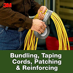 3M Basic Duct Tape, Silver Duct Tape for Temporary Repairs, 3M Duct Tape for Indoor Use, 1.88 Inches x 55 Yards, 3 Rolls