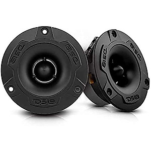 DS18 PRO-X6.4BMPK Mid and High Complete Package - Includes 2X Midrange Loudspeaker 6.5" and 2X Aluminum Super Bullet Tweeter 1" Built in Crossover - Door Speakers for Car or Truck Stereo Sound System