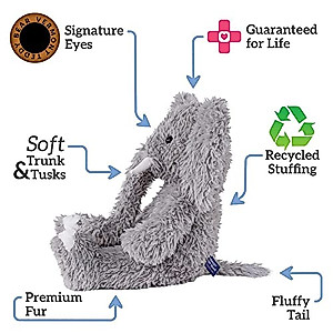 Vermont Teddy Bear Stuffed Elephant - Oh So Soft Elephant Stuffed Animal, Plush Toy, Gray, 18 Inch