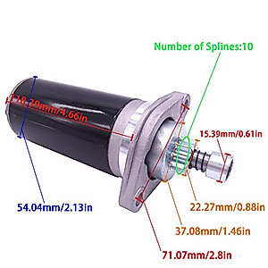 Boat Motor 50-803835T02 Starter Motor for Mercury Marine 8HP 9.9HP Outboard Engine