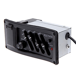 EQ-7545R Piezo Pickup Acoustic Guitar Preamp Amplifier Equalizer Tuner