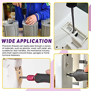 Swpeet 435Pcs 3 Types #6#8#10 SAE 304 Stainless Steel Round Pan Head and Phillips Flat Head Self Tapping Sheet Metal Screws Wood Screws with 410 Stainless Steel Truss Head Fast Self Tapping Screws