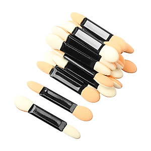 YEEPSYS 20 Pcs Disposable Dual Sides Eye Shadow Brushes Set, Eyeshadow Sponge Applicators with Contain Case, Makeup Brushes Tool for Women,Grils