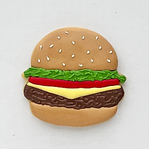 Hamburger Cookie Cutter, 3.75" Made in USA by Ann Clark