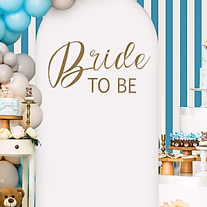 3pcs Bride to Be Decals, Creative Wedding Shower Decorations Adorable Bridal Shower Sticker Engagement Party Decoration for Wall Door Balloon Arch Backdrop