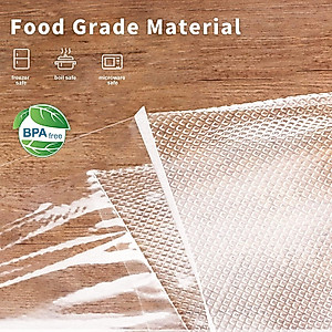 Vaakas Vacuum Sealer Bags Rolls 8" x 50' 2 Rolls For Food Saver,Seal a Meal, Weston. Commercial Grade, BPA Free,Great for vac storage Bags, Meal Prep with sous vide