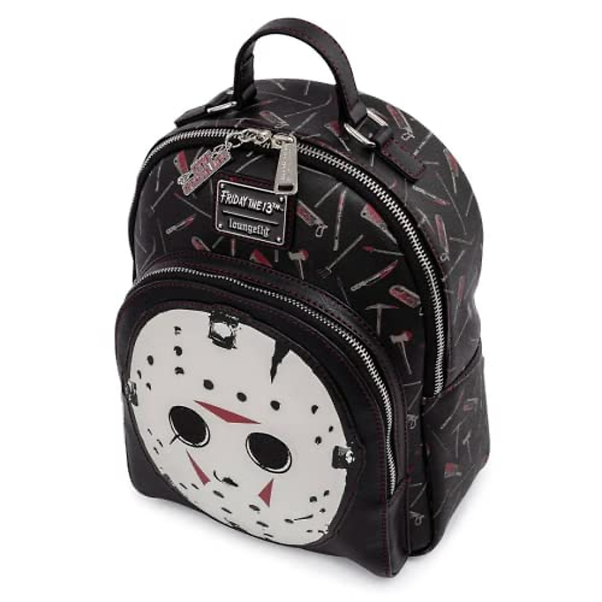 Loungefly Friday the 13th Jason Mask Womens Double Strap Shoulder Bag Purse