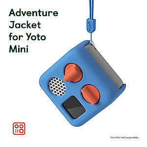 Yoto Mini Protective Adventure Jacket - Silicone Carry Case Protects Your Childs Mini Player from Small Bumps and Wear and Tear - Blue Bird