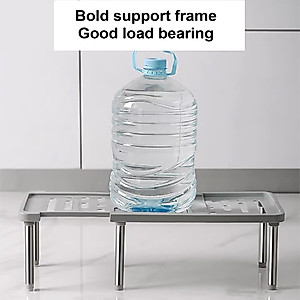 Atkits 2 Pack Under Sink Organizer Expandable Under Sink Organizer and Storage Multi-Use Under Kitchen Cabinet Storage Shelf Adjustable,White