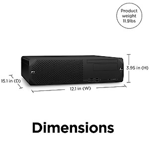 HP Z2 G9 SFF Workstation Small Form Factor Business Desktop Computer, 13th Gen Intel 14-Core i7-13700, 4GB DDR5 RAM, 2TB PCIe SSD, DVDRW, WiFi 6, Bluetooth, Keyboard & Mouse, Windows 11 Pro