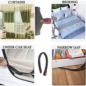 Replacement Vacuum Attachments for Dyson V7 V8 V10 V11 V15 Perfect for Dryer Vent, Car Detailing and Corners Cleaning - Household Cleaning Kit (Attachment and Flexible Crevice Tool)