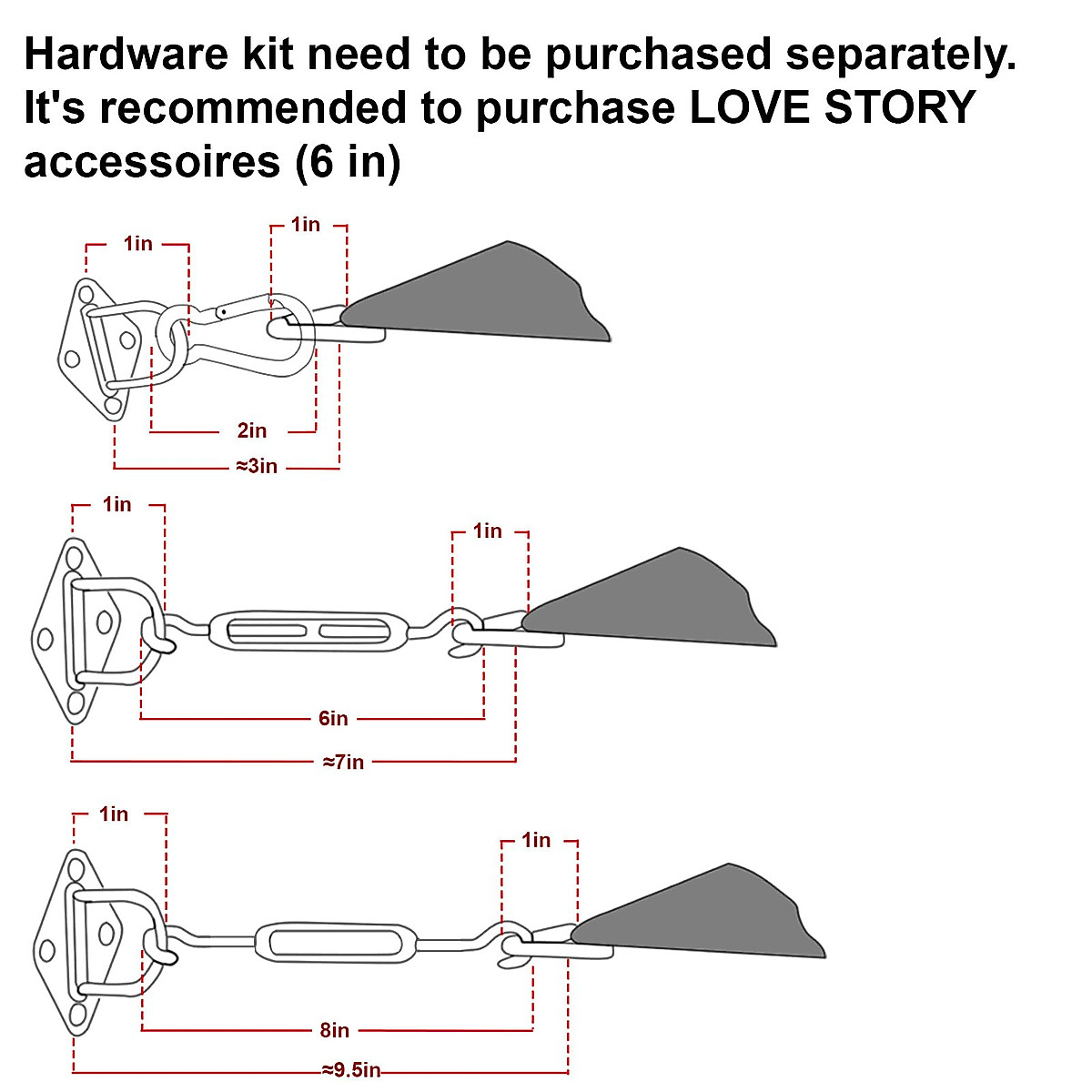 LOVE STORY 10' x 10'x 14' Right Triangle Sand Sun Shade Sail Canopy UV Block Cover for Outdoor Patio Garden Backyard