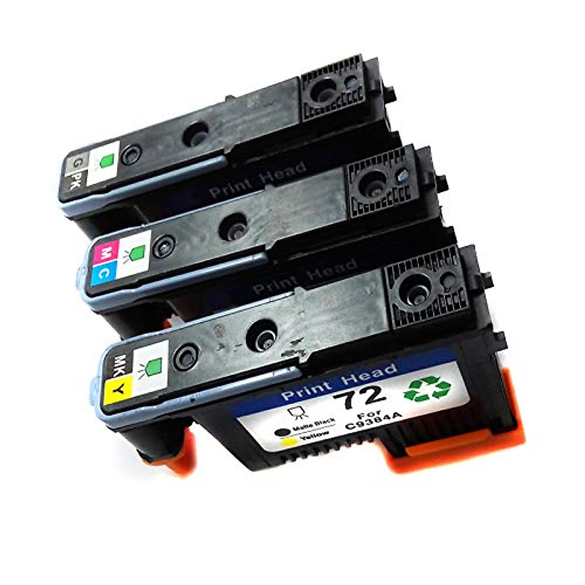1 Set HP72 Replace printheads C9380A C9383A C9384A compaitble HP 72 Designjet T610 T620 T770 T790 T1100 T1120 1200 T1300 T2300 (1G/PK+1M/C+1MK/Y)