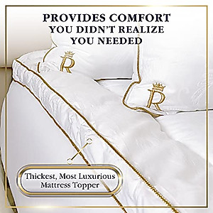 Royal Therapy 2-Pack Queen Shredded Memory Foam Pillows & Queen Mattress Topper – Bundle