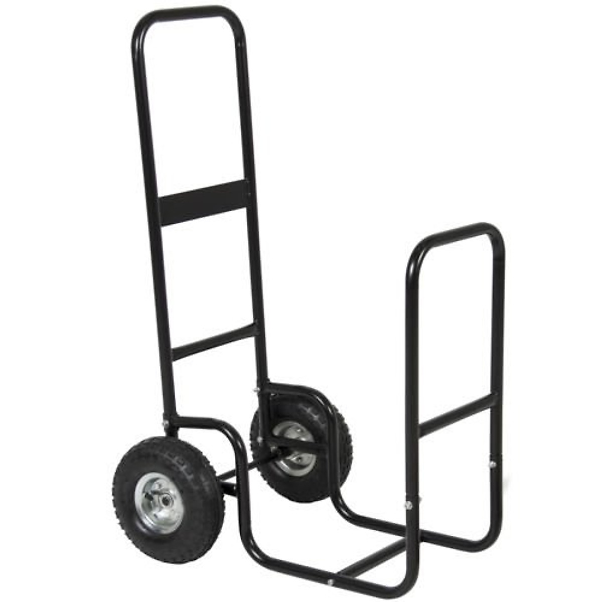 Firewood Cart Log Carrier Fireplace Wood Mover Hauler Rack Caddy Rolling Dolly