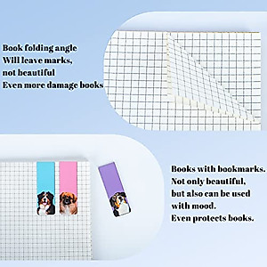 12Pcs Cat and Dog Magnetic Bookmark Pet Magnetic Page Clip Cat Dog Bookmark Magnet Page Marker Assorted Pet Bookmark for Women Men Book Lover Reader Student Teacher School Home Office Reading Supplies