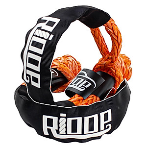 RIOOP 2 Pcs Soft Shackle 1/2 Inch X 24 Inch Synthetic Soft Shackle Recovery Kit 55000lbs Breaking Strength Off Road Towing Shackles for ATV, SUV, Trucks,4x4(Orange)