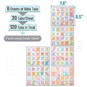 Mr. Pen- Bible Tabs, 120 Tabs, Laminated Bible Tabs for Women and Men, Bible Tabs for Study Bible, Bible Index Tabs, Bible Book Tabs, Bible Labels Tabs, Mr Pen Bible Tabs