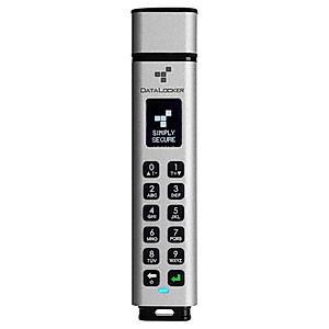 DataLocker Sentry K350 16GB Encrypted USB Flash Drive Keypad, Easy Screen Guided Setup AES 256, TAA Compliant Ruggedized Mil-Std 810-G, IP68 OS Independent, USB-A, FIPS 140-3 Level 3 Pending