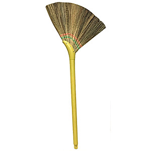 First World Brand 掃把Choi Bong Co Vietnam Hand Made Straw Soft Broom with Plastic Handle 12" Head Width, 40" Overall Length -1pc