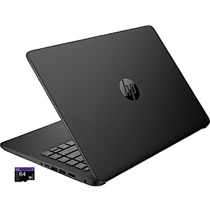 HP Stream 14-inch Laptop, Intel Celeron N4020 Dual-Core Processor, 4GB DDR4 Memory, 128GB Storage(64GB eMMC+64GB Card), Webcam, Bluetooth, 1-Year Microsoft 365, Win10 S, Jet Black (Renewed)