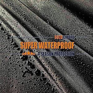 IC ICLOVER Firewood Log Hoop Cover, 40 Inch Outdoor 600D Heavy Duty Waterproof and Weather Resistant Round Log Rack Cover, with Full Length Zipper, Wood Ring Storage Holder Cover