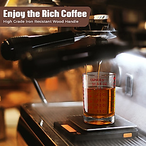 2 Pieces 3 oz Measuring Cup Shot Glass Espresso Shot Glass Liquid Heavy Glass Wine Glass (Red Color)