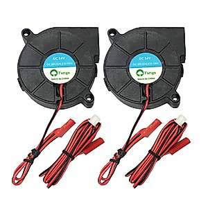 Furiga 24V 5015 Blower Fan DC 50X50X15mm Radial Cooling Fan 1.2M Cable for 3D Printer Fan Heat Sink 2PCS, TIEFULONG-WT