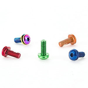 Chooee Water Bottle Cage Bolts，Bike Bottle Cage Bolts for MTB/Mountain Bike,red