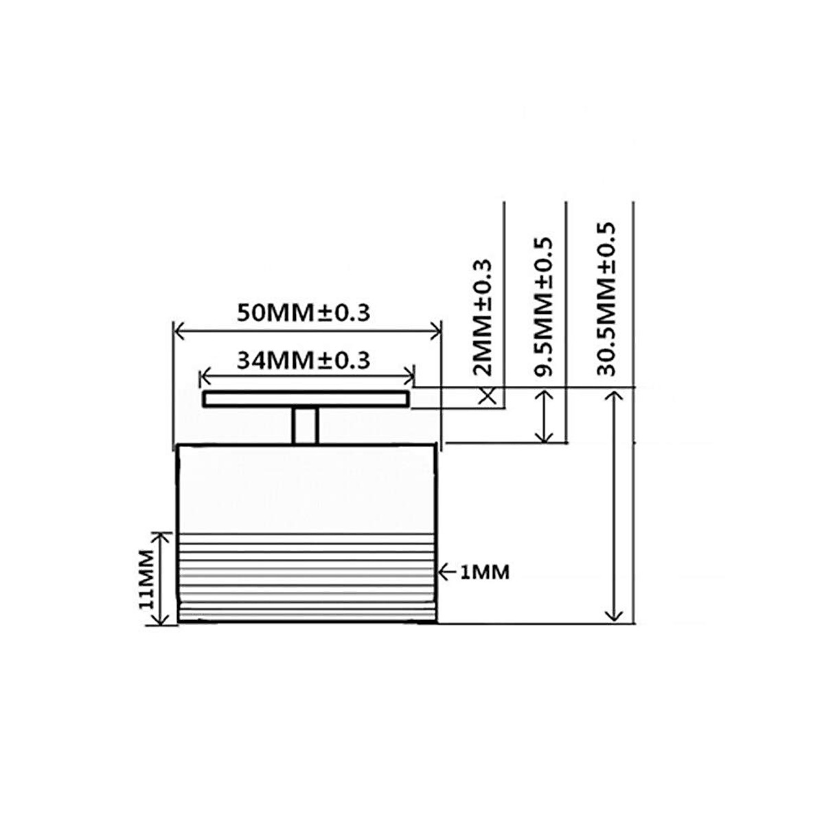 Resonance Speaker,1Pcs 50MM 2Inch All Frequency Resonance Speaker Vibration Strong Bass Louderspeaker for Equipment Sound Playback and Sound Expand (4Ω,25W) (1)