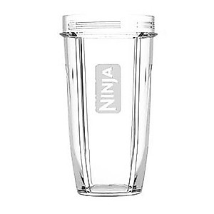 Original 24oz Nutri Ninja Compact Cup with New Sip and Seal Lid BL450 (Transparent)