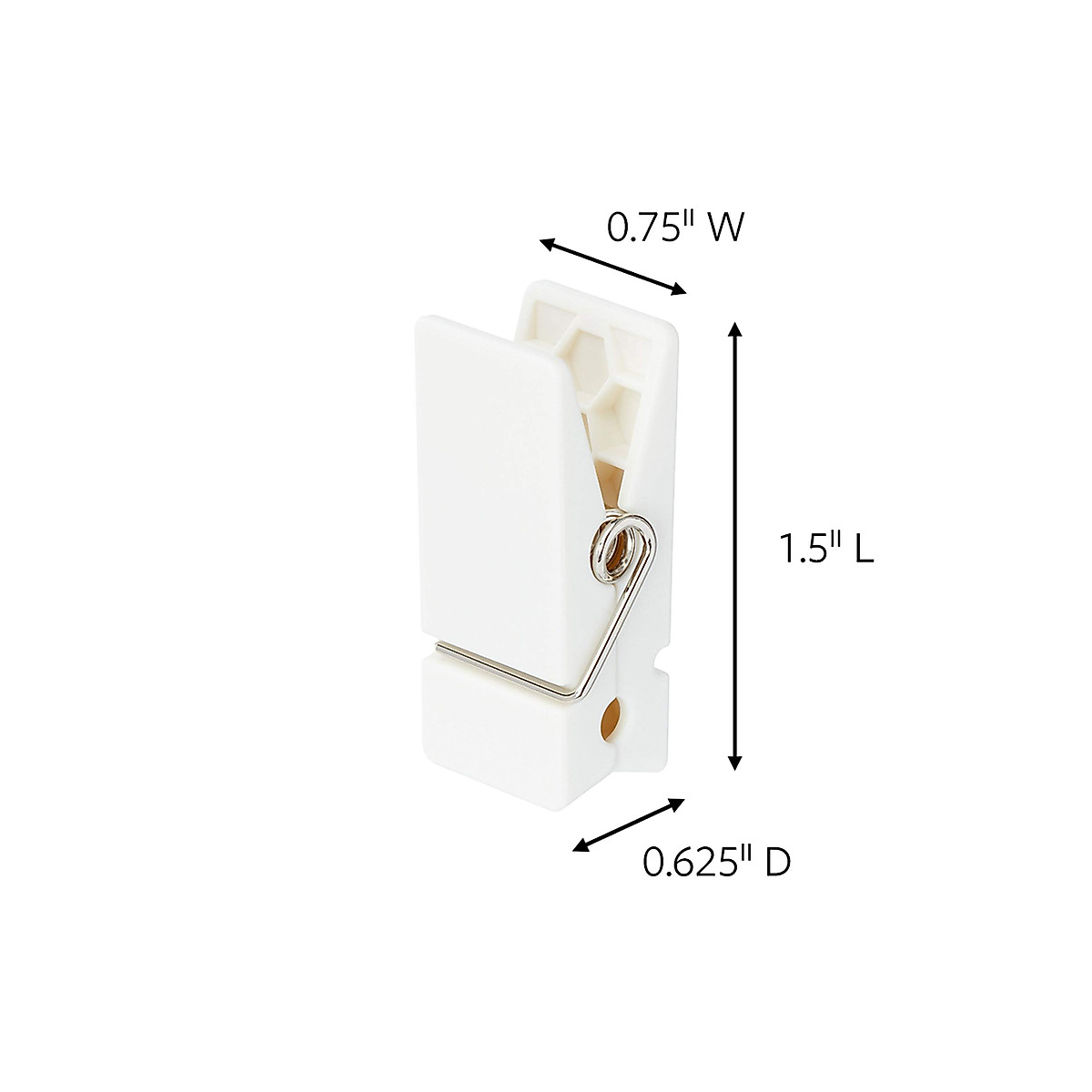 Command Spring Clips, Quartz, 8-Clips (17089Q-8ES), Great for dorm decor