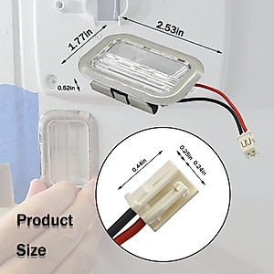 2pk-W10843339 W10908166 W11462342 W10607479 refrigerator led light For kitchenaid Whirlpool LED Light Module Assembly Chrome Frame AP6989197 and PS16218086