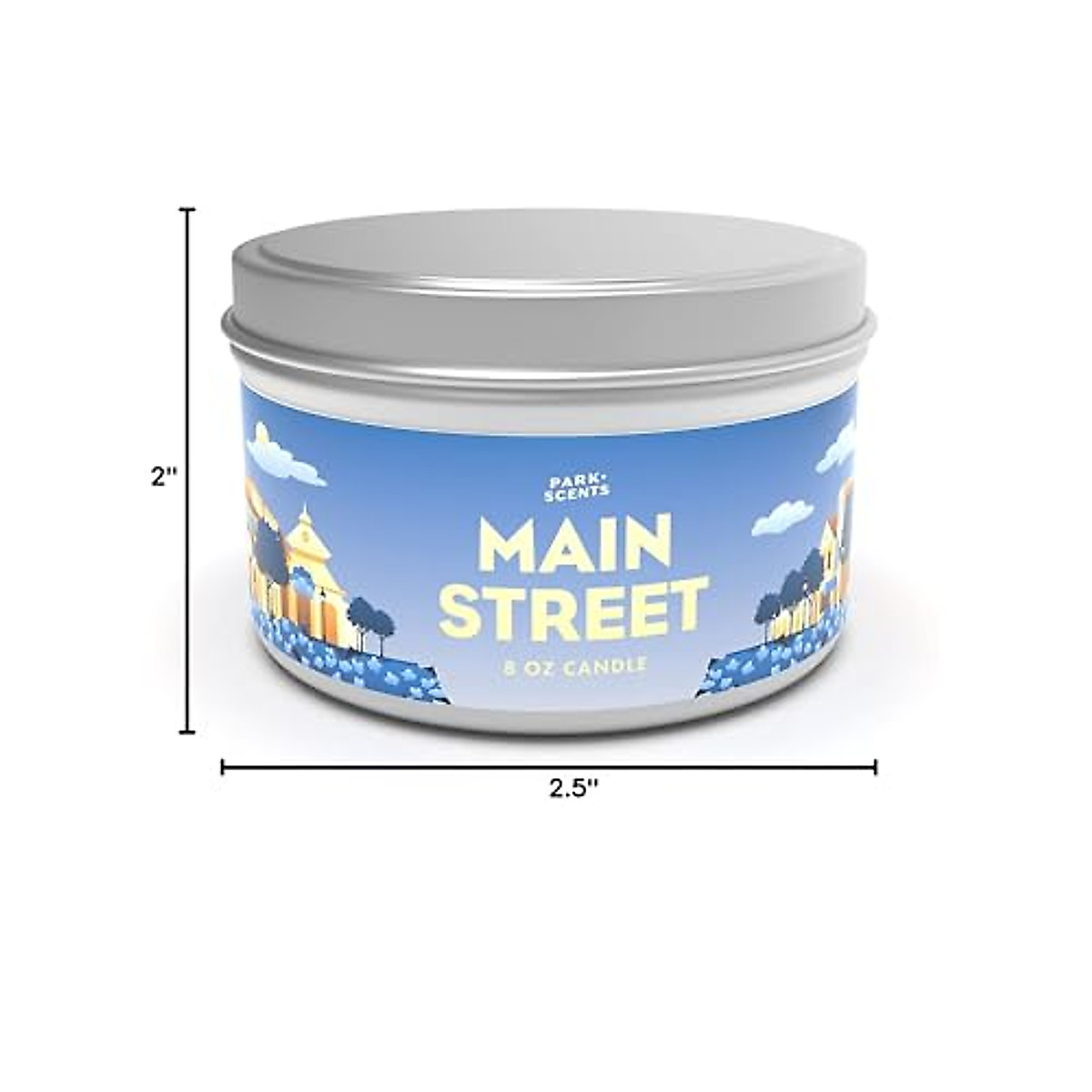 Park Scents Disneyland Main Street Inspired Scented Vanilla Candle - Handmade Soy Candle, Long Lasting Candles - Warm, Sweet Aroma Scented Candle for Home, Aromatic Jar Candle Scents - Creme Brulee