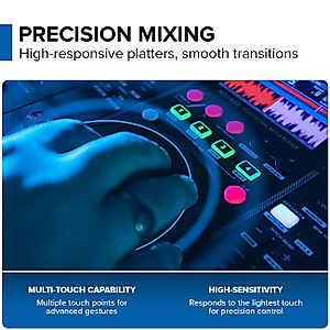 Gemini Sound MDJ-600: Professional CD & USB DJ Media Player with 4.3" Display, Touch-Capacitive Jogwheels, MIDI Controller – Versatile DJ Deck for Beginners and Pros