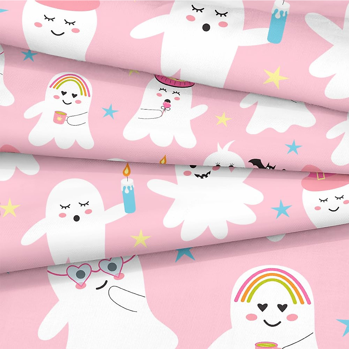 Halloween Bedding Set Queen Funny Pupmkin Duvet Cover Set Halloween Theme Pattern Design Trick or Treat Comforter Cover Grey Halloween Bedding Sets (Queen, Gray)