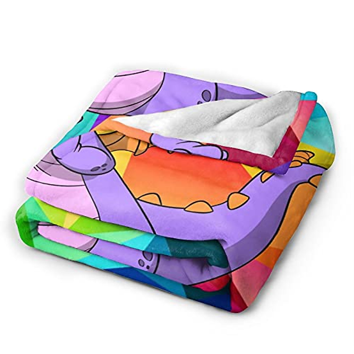 JIYINJI Figment Novelty Blanket Fleece Throw Blanket Super Soft Lightweight for Adults 80InX60In., Black5