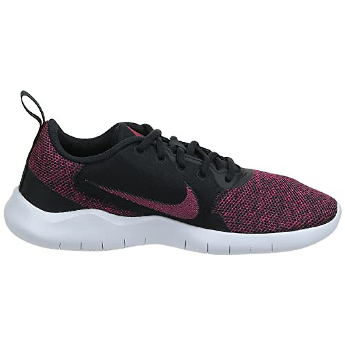 NIKE Women's WMNS Flex Experience RN 10 Running Shoe, Black Fireberry Dk Smoke Grey Iron Grey, 8