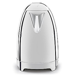 Smeg KLF02SSUS 50's Retro Style Variable Temperature Kettle, Polished Stainless Steel