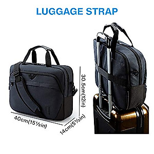 Laptop Bag,BAGSMART 15.6 Inch Business Briefcase,Lockable Computer Bag 15.6'',Work Bag for Men Women,Water-Repellent Shoulder Messenger Bag,Travel Office Class,Blue